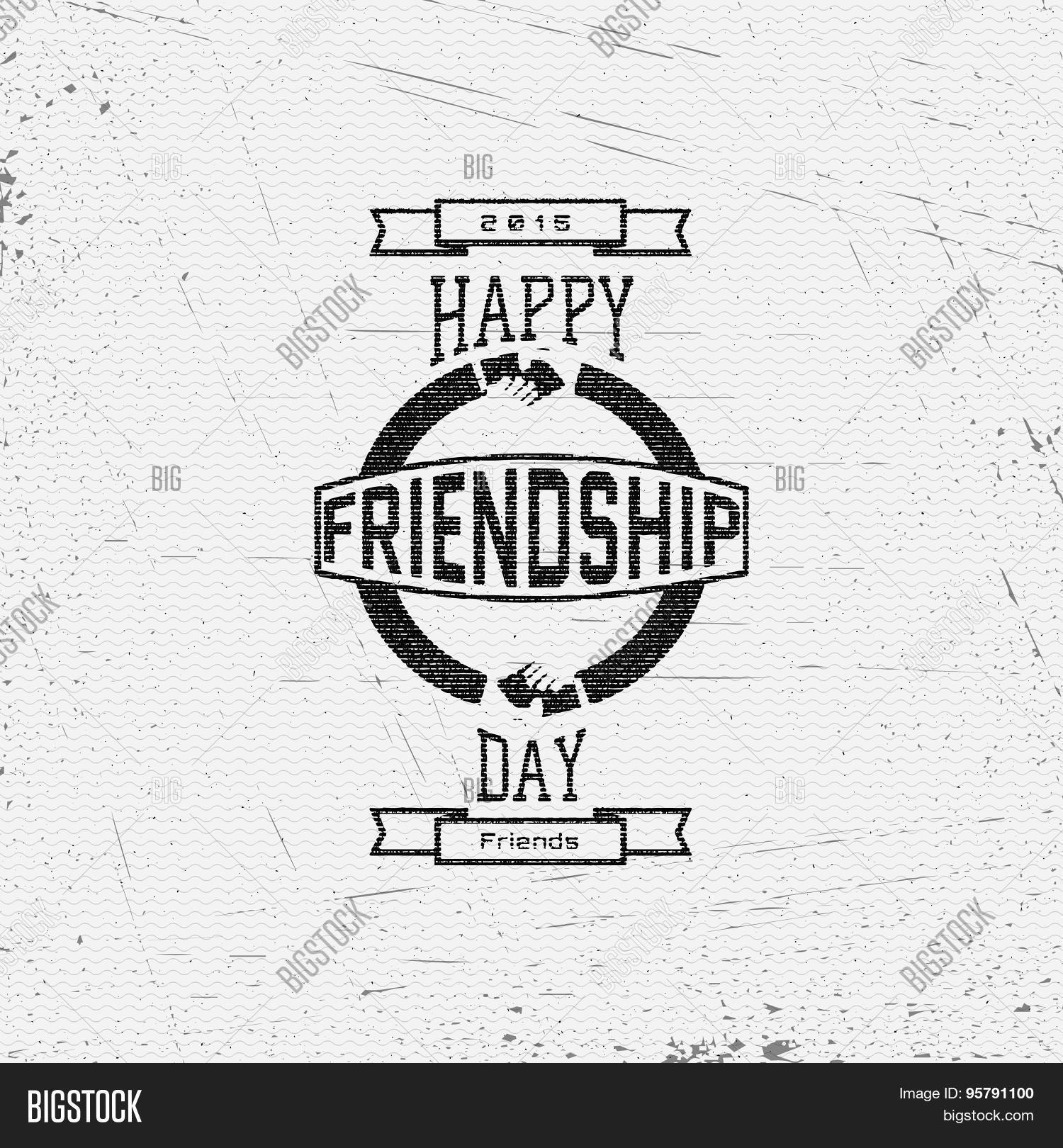 Friendship Day Badges Vector & Photo (Free Trial) | Bigstock