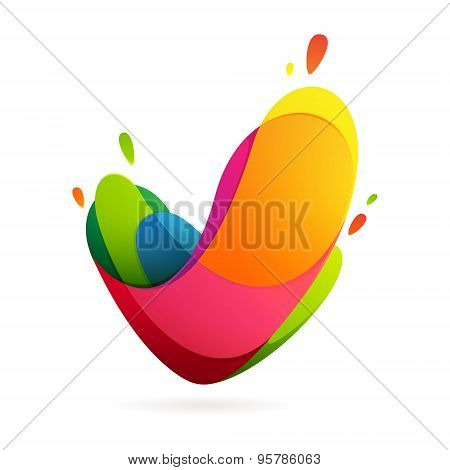 V Letter Volume Logo Vector & Photo (Free Trial) | Bigstock