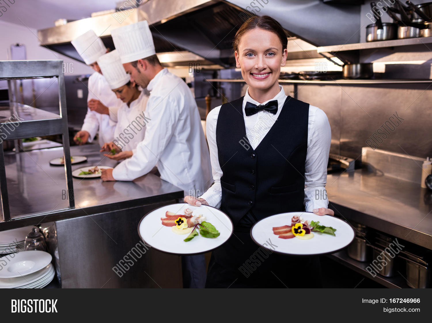 Waitress Showing Image & Photo (Free Trial) | Bigstock