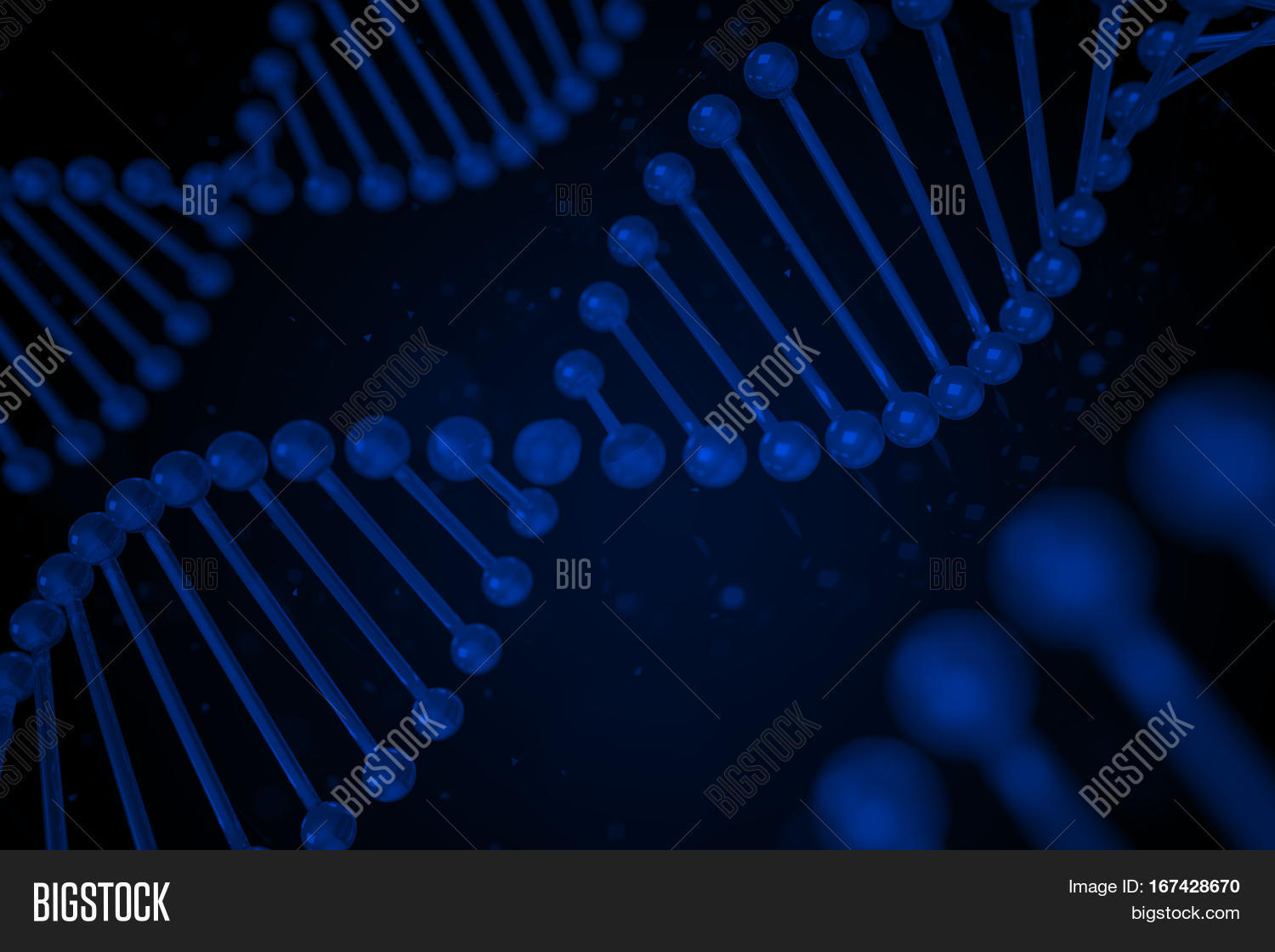 Dna Strand On Black Image & Photo (Free Trial) | Bigstock