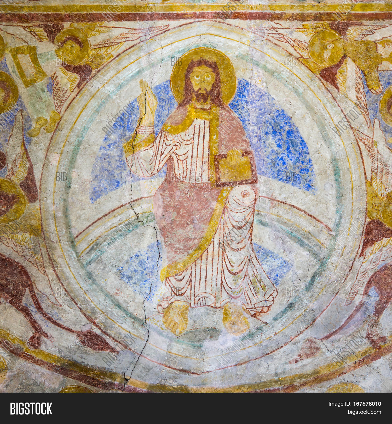 Medieval Mural Christ Image & Photo (Free Trial) | Bigstock