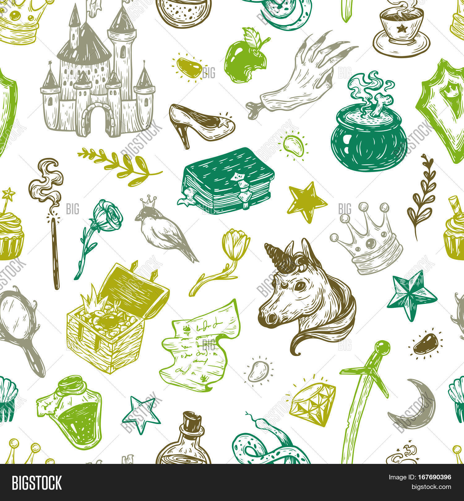 Fairy Tale, Pattern Vector & Photo (Free Trial) | Bigstock