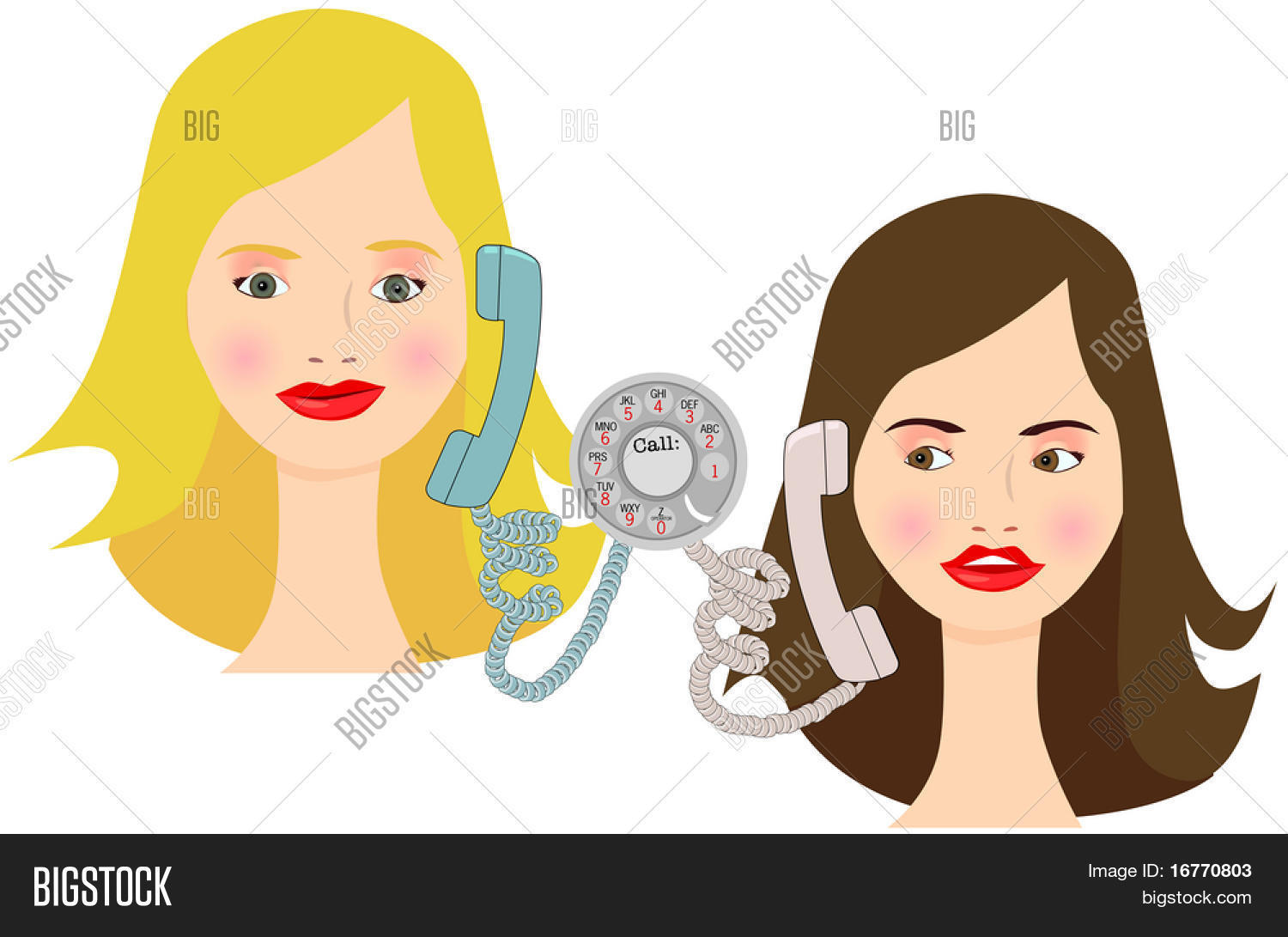 Two Cartoon Girls Talk Image & Photo (Free Trial) | Bigstock
