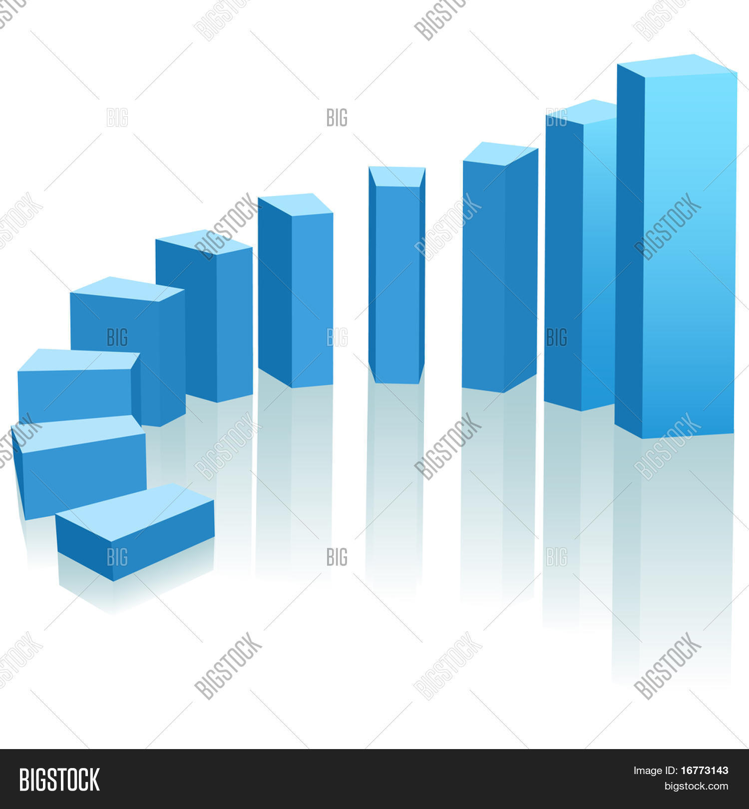 Growth Chart Upward Vector & Photo (Free Trial) | Bigstock