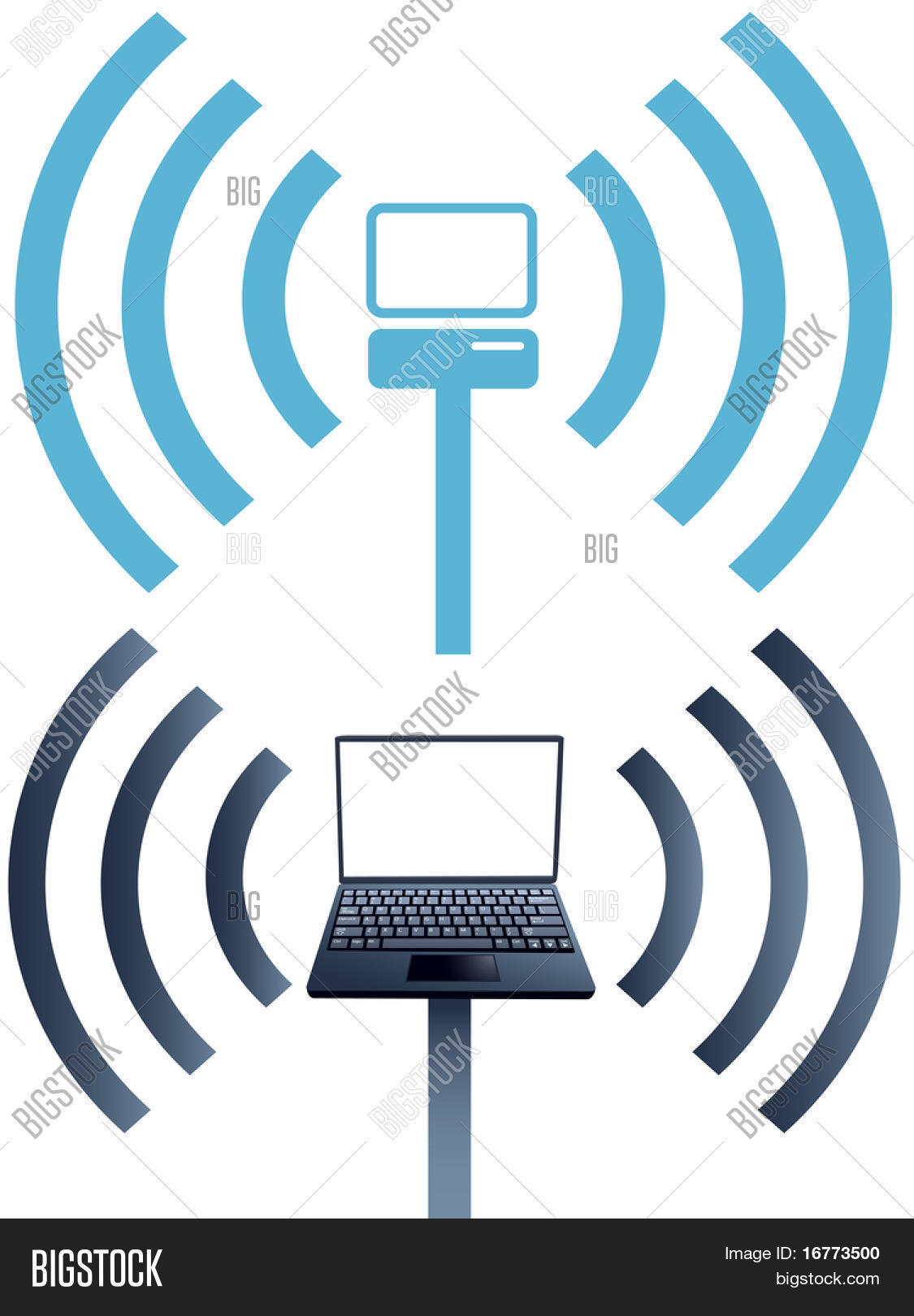 Laptop Symbol Netbook Vector & Photo (Free Trial) | Bigstock