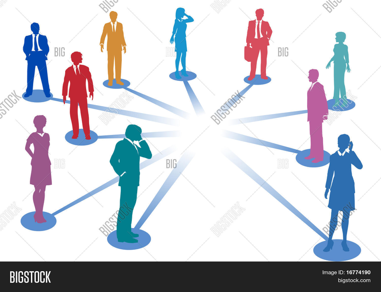 Nodes Connect Business Image & Photo (Free Trial) | Bigstock