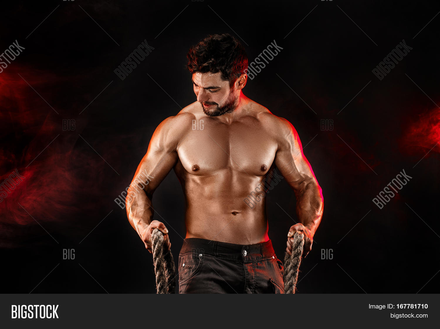 Muscular Man Holding Image & Photo (Free Trial) | Bigstock