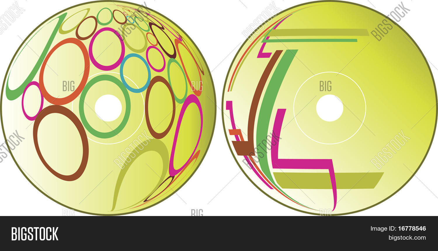 CD - DVD Label Design Vector & Photo (Free Trial) | Bigstock