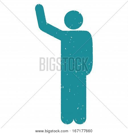 Hello Pose Grainy Vector & Photo (Free Trial) | Bigstock