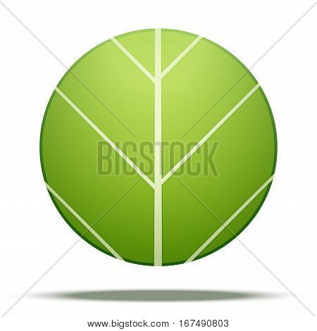 Green Leaf Round Vector & Photo (Free Trial) | Bigstock
