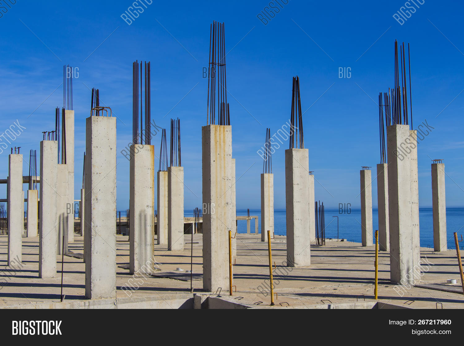 Concrete Iron Pillars Image & Photo (Free Trial) | Bigstock
