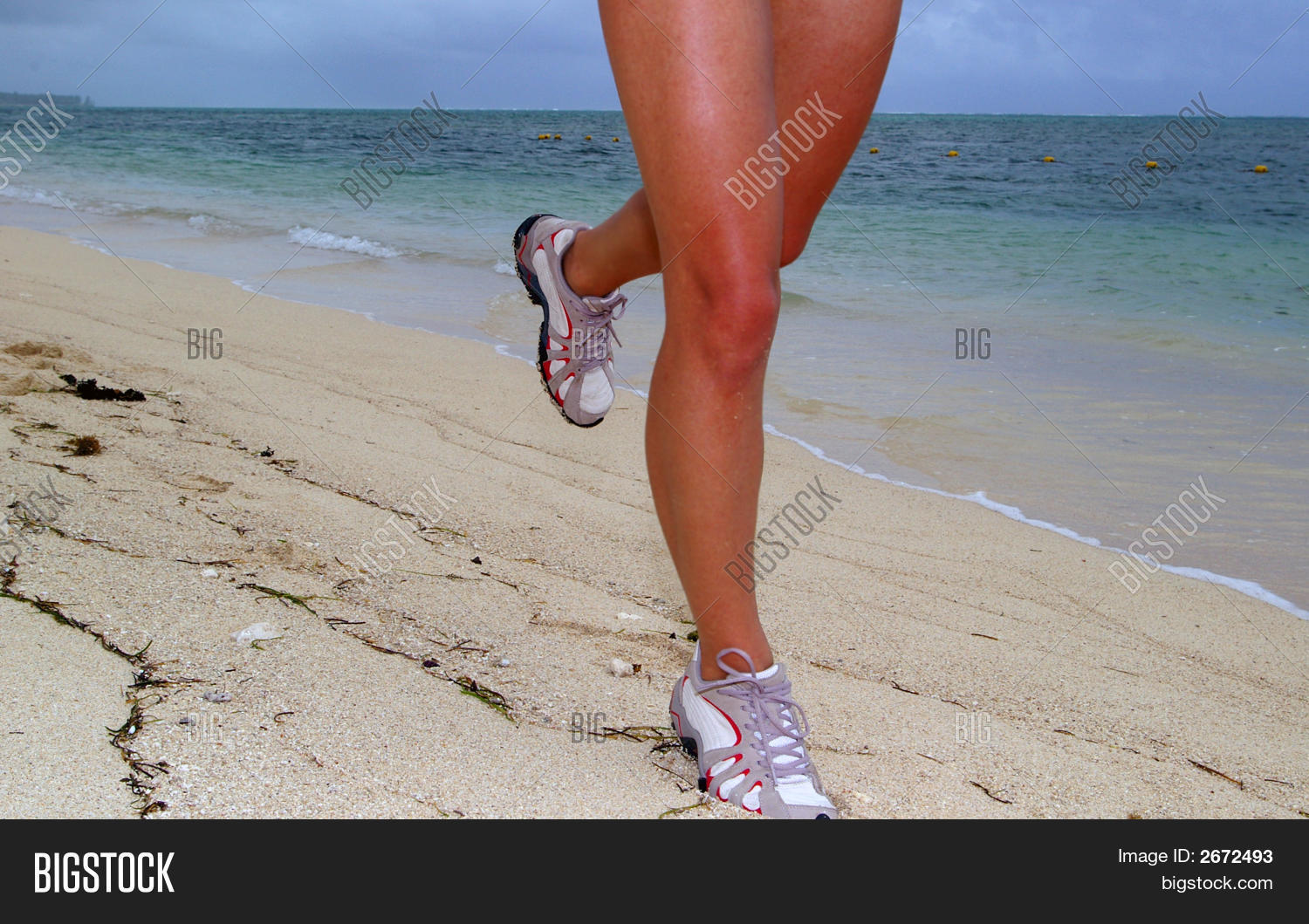 Woman Running On Beach Image & Photo (Free Trial) | Bigstock