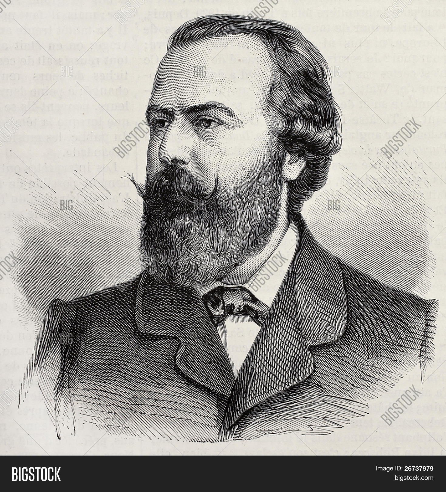 Old Engraved Portrait Image & Photo (Free Trial) | Bigstock