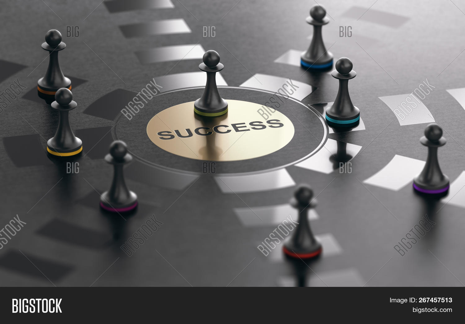 3d Illustration Pawns Image & Photo (Free Trial) | Bigstock