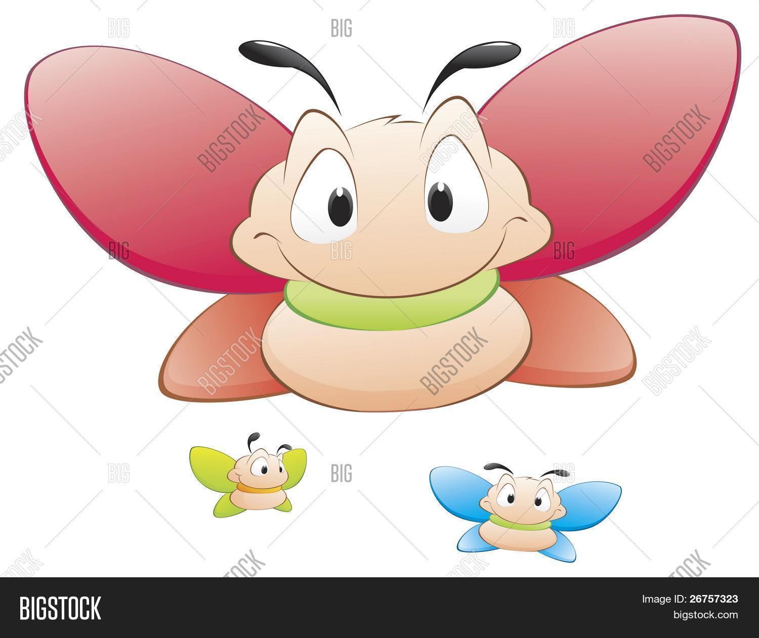 Cartoon Butterflies Vector & Photo (Free Trial) | Bigstock