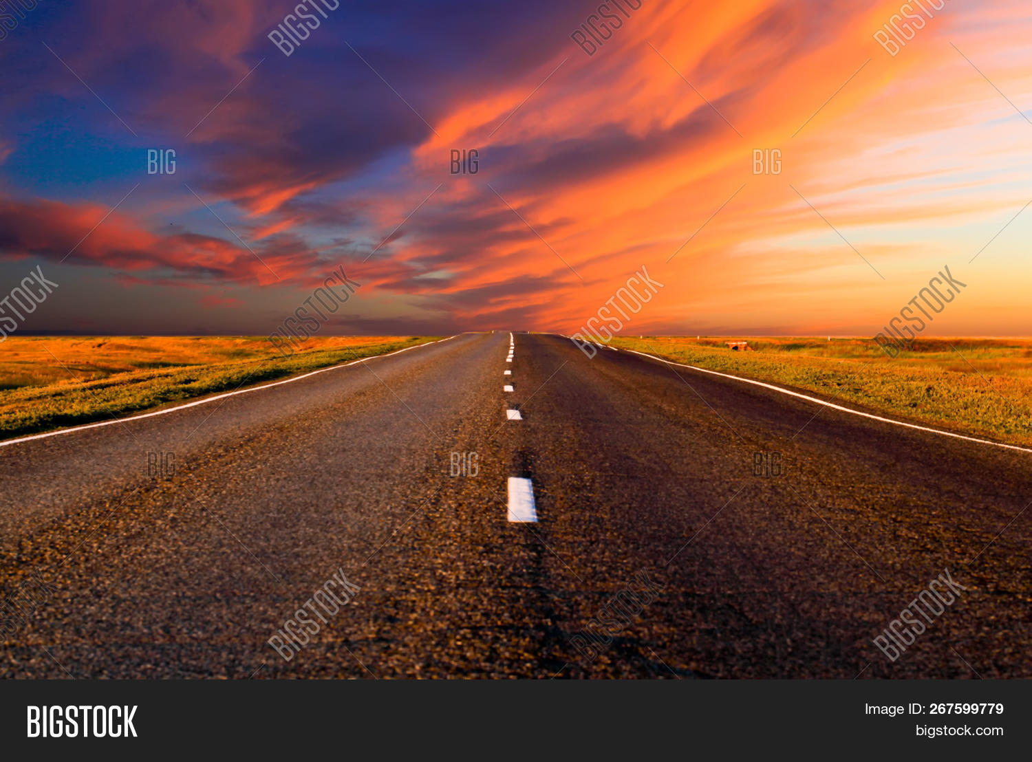 Empty Asphalt Road Image & Photo (Free Trial) | Bigstock
