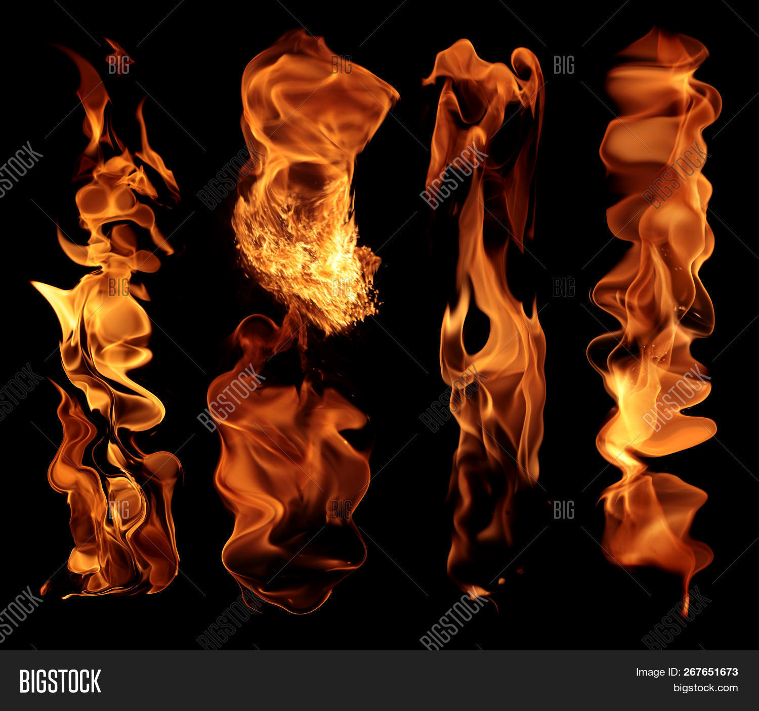 Set Fire Strokes - Image & Photo (Free Trial) | Bigstock