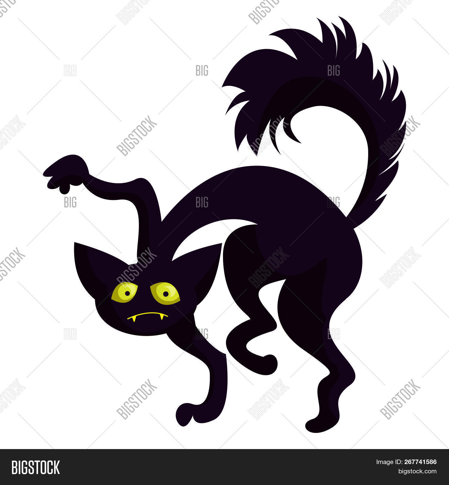 Scary Black Cat Icon. Image & Photo (Free Trial) | Bigstock