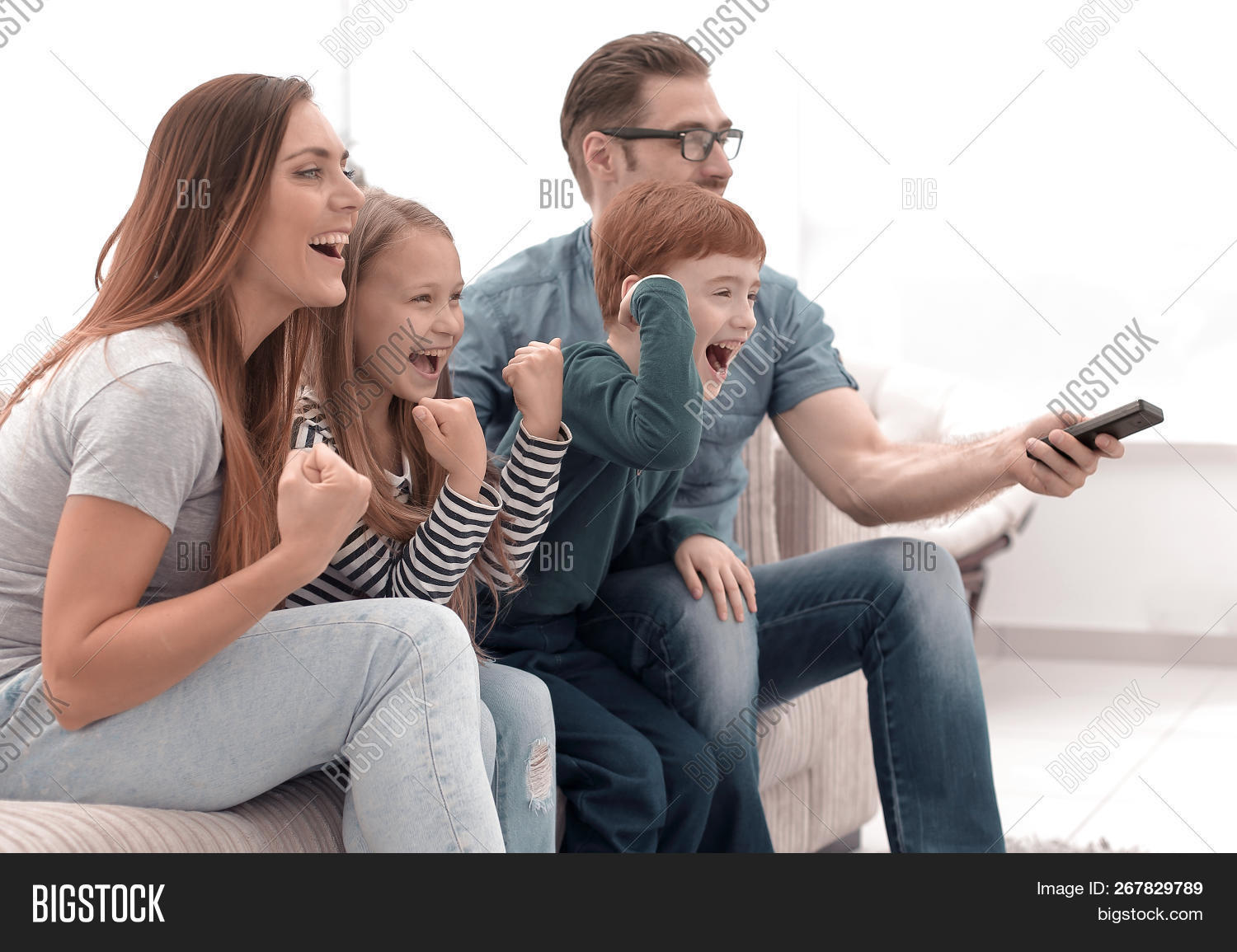Family Watches TV Image & Photo (Free Trial) | Bigstock