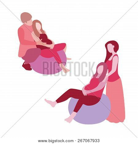 Pregnant Woman Doula Vector & Photo (Free Trial) | Bigstock