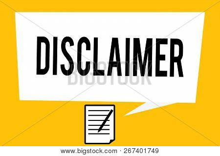 Disclaimer Images, Illustrations & Vectors (Free) - Bigstock