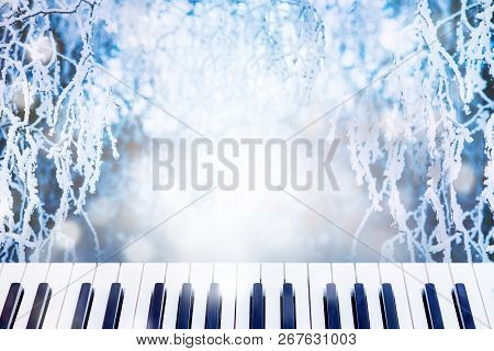 Piano Keys On Winter Image & Photo (Free Trial) | Bigstock