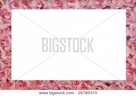 Pink Rose Frame On Image & Photo (Free Trial) | Bigstock