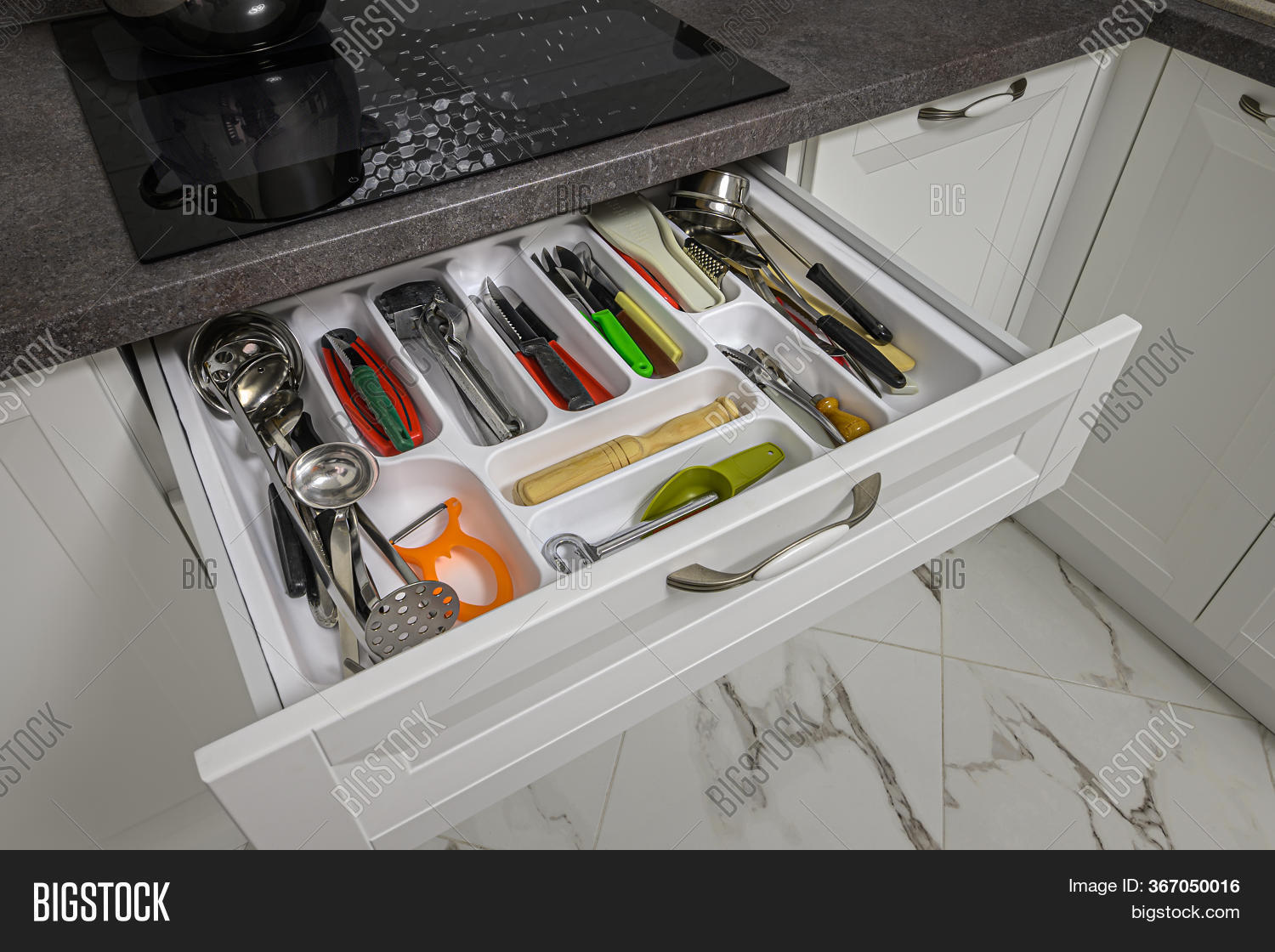 Kitchen Drawer Opened Image & Photo (Free Trial) | Bigstock