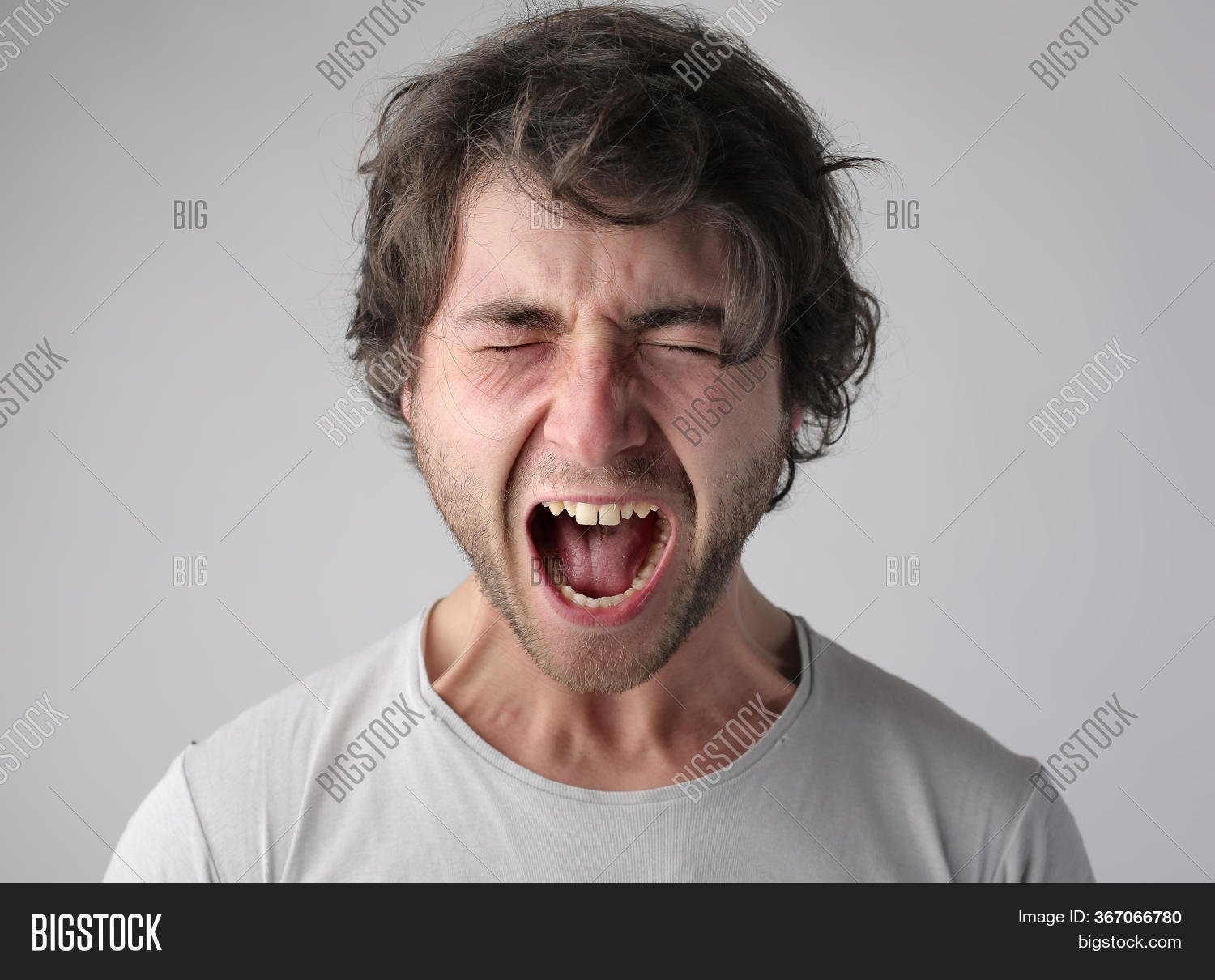 Portrait Screaming Image & Photo (Free Trial) | Bigstock