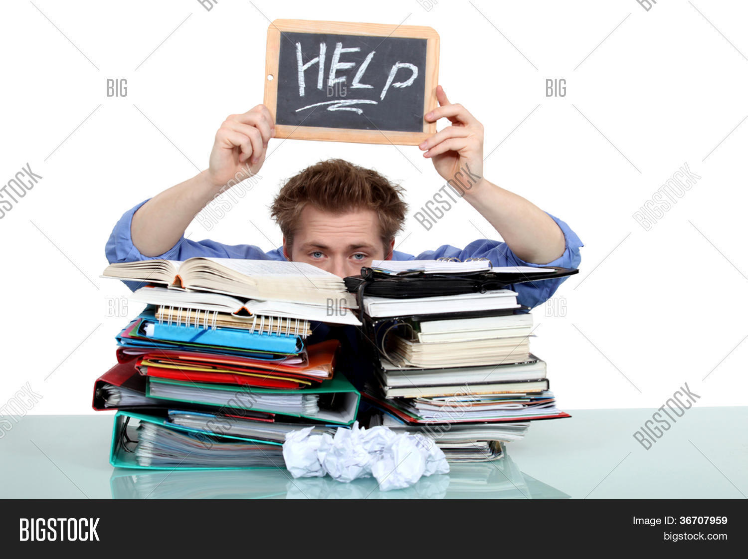 Overwhelmed Man Asking Image & Photo (Free Trial) | Bigstock