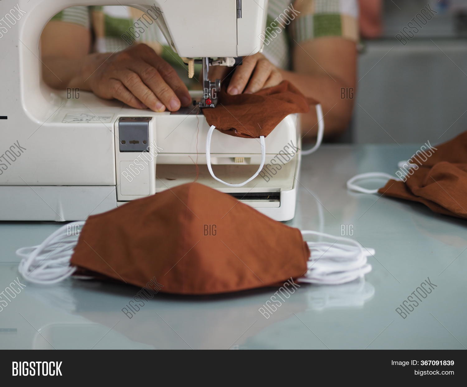 Woman Use Sew Machine Image & Photo (Free Trial) | Bigstock