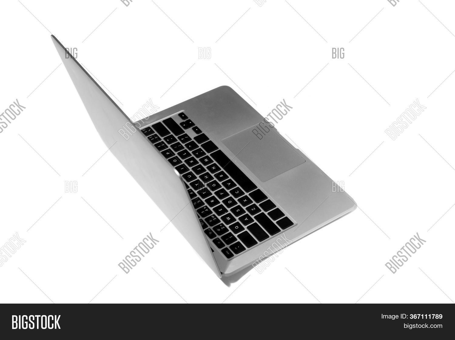 Opened Laptop Isolated Image & Photo (Free Trial) | Bigstock