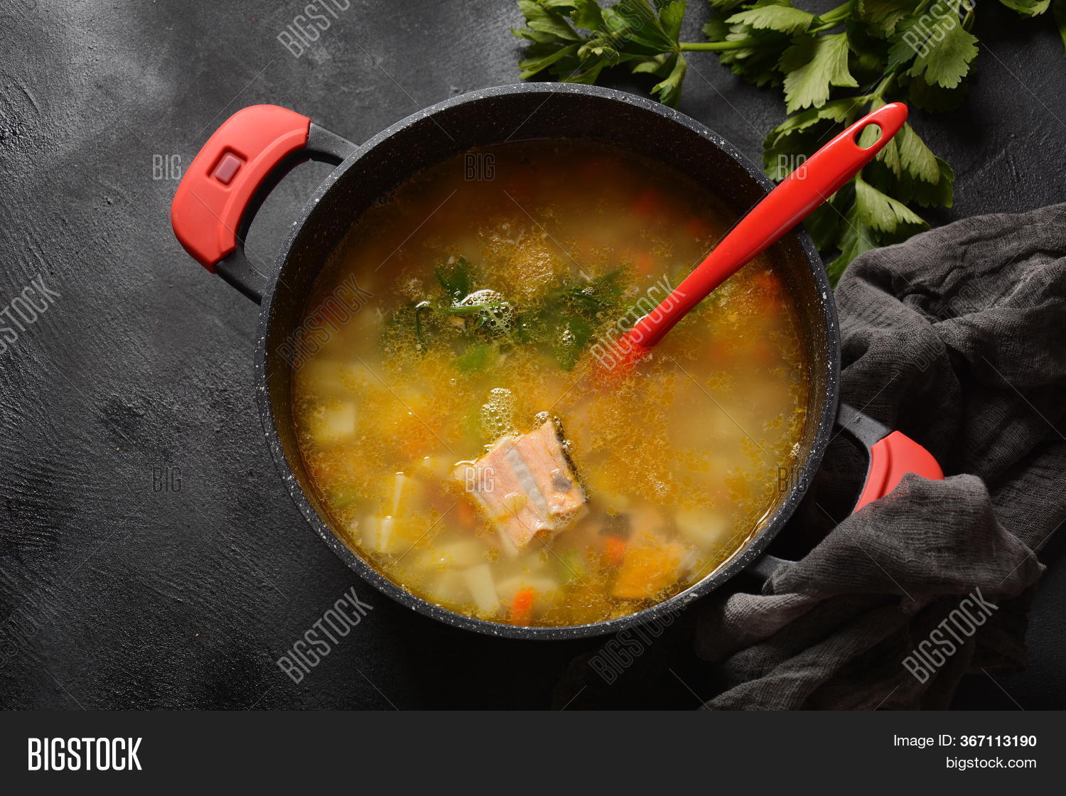 Fresh Fish Soup On Image & Photo (Free Trial) | Bigstock