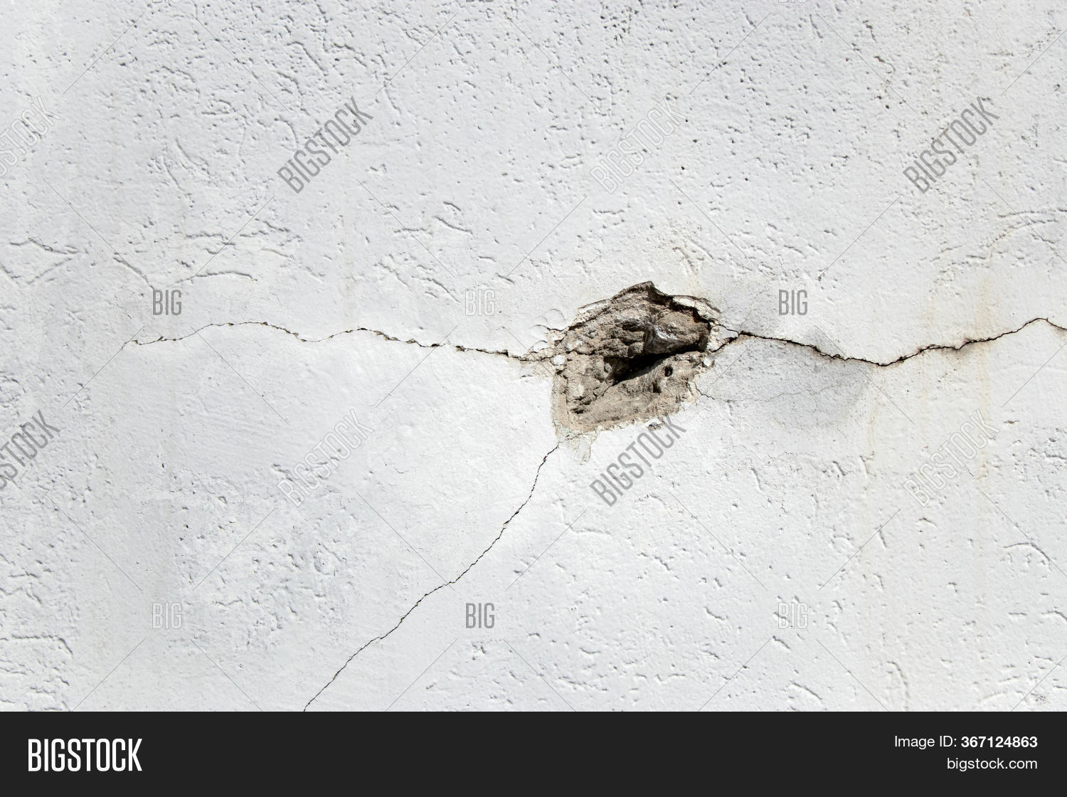 Hole Cracks Concrete Image & Photo (Free Trial) | Bigstock