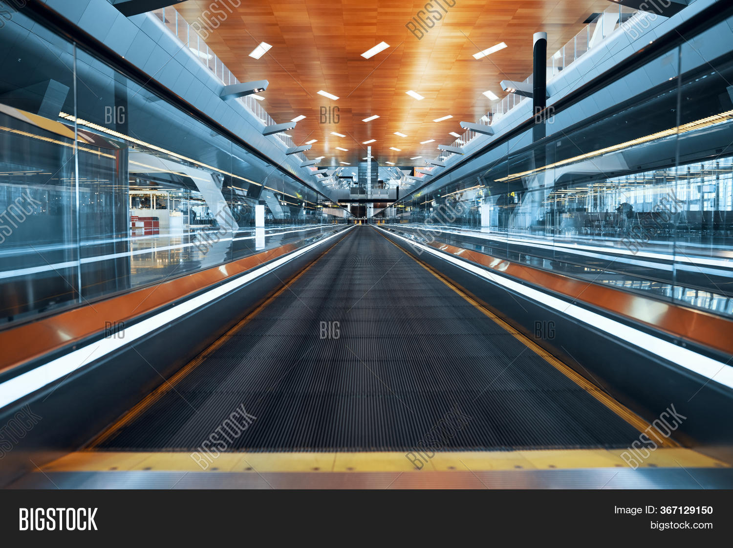 Empty Moving Walkway Image & Photo (Free Trial) | Bigstock