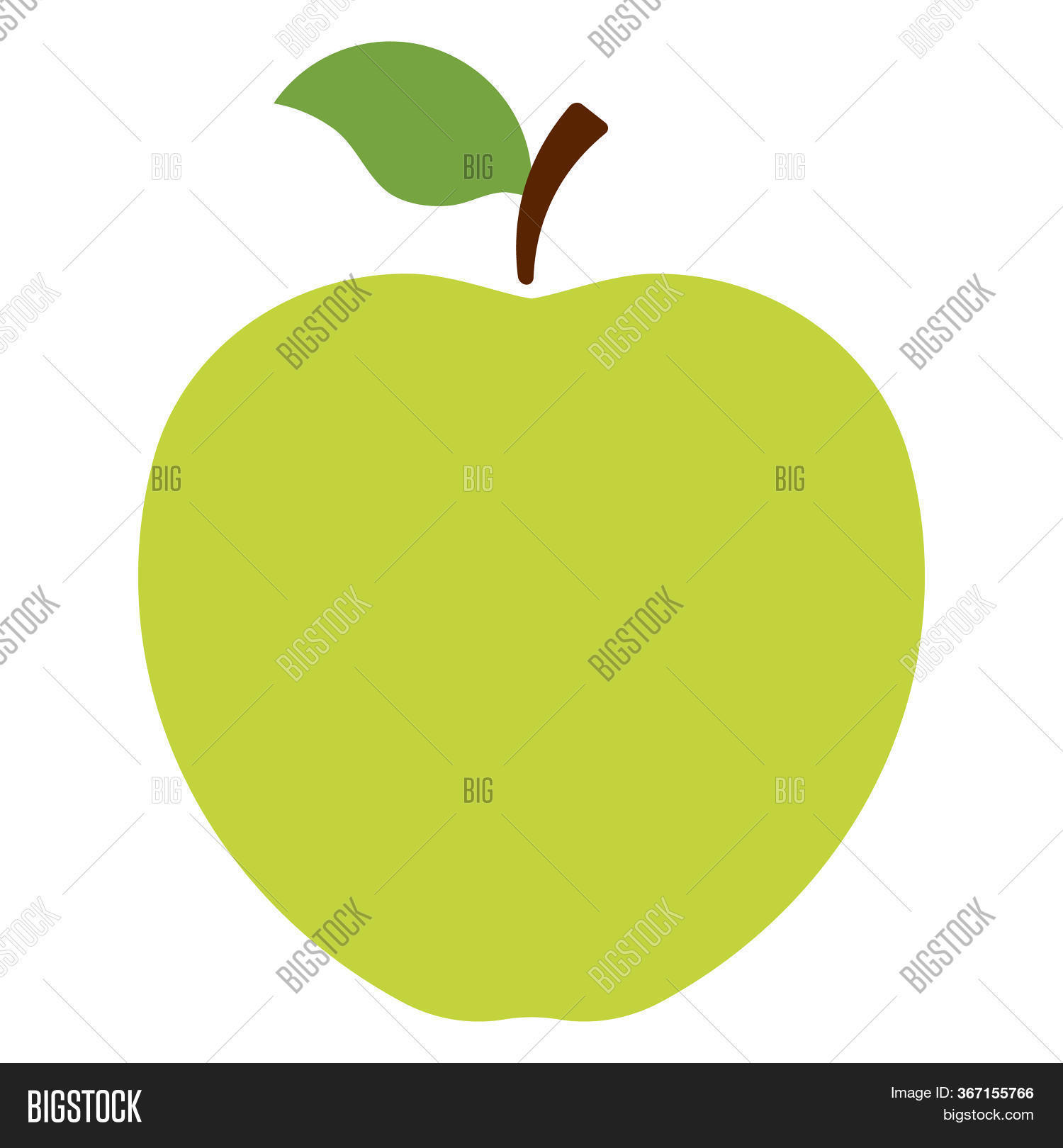 Apple Icon. Green Image & Photo (Free Trial) | Bigstock