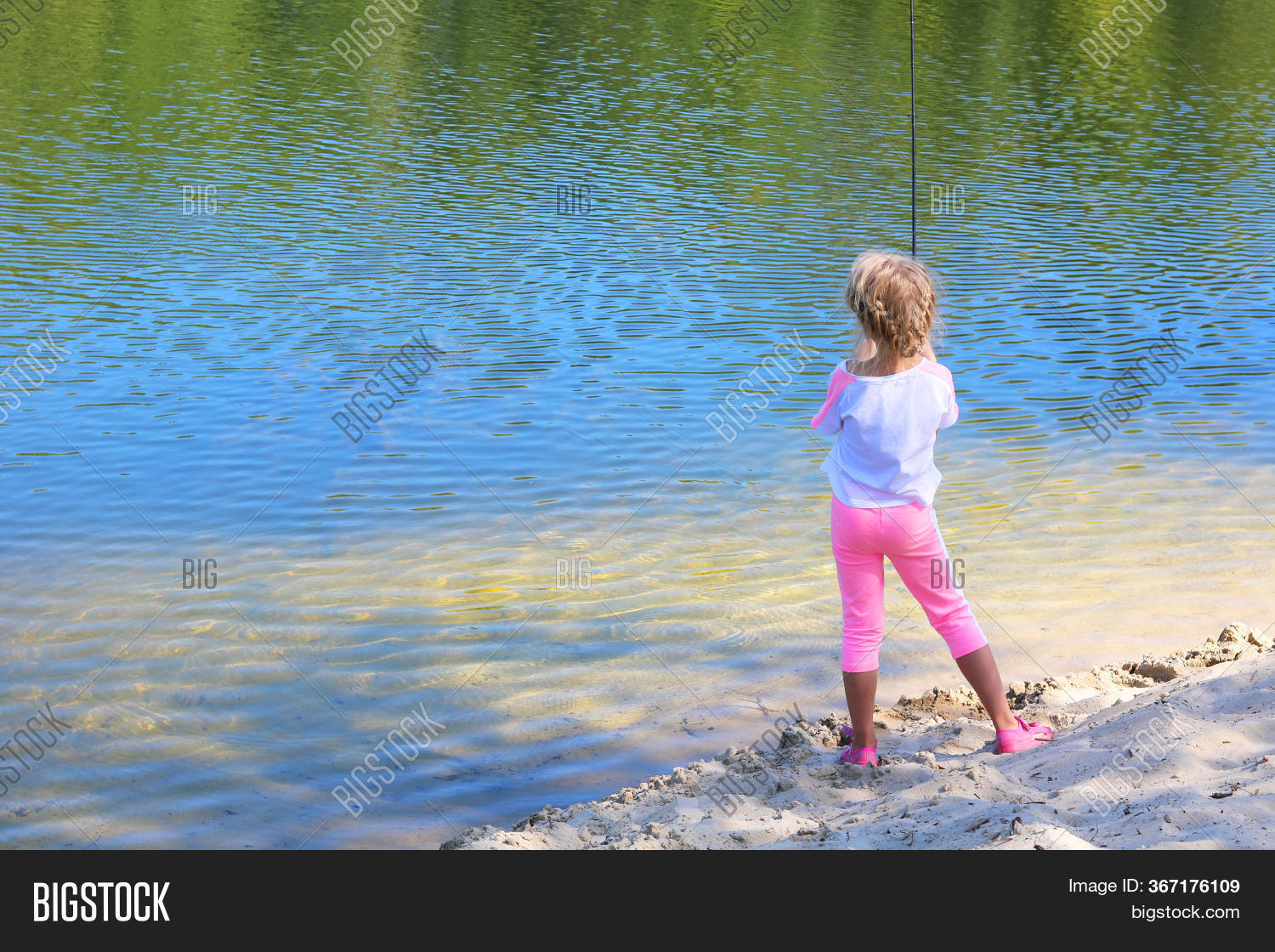 Little Child Fishing Image & Photo (Free Trial) | Bigstock