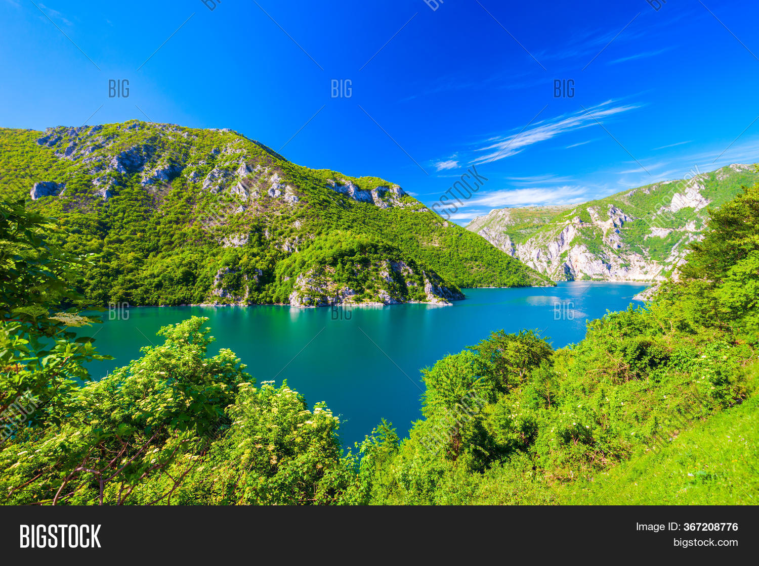Lake Piva Pivsko Image & Photo (Free Trial) | Bigstock