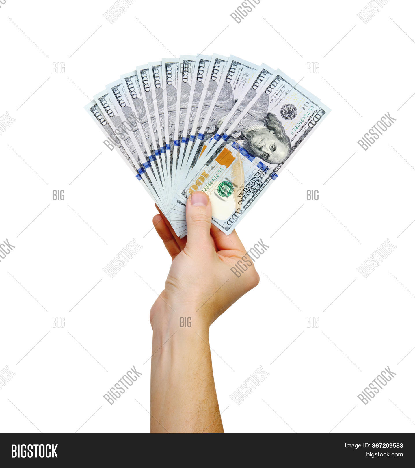 Dollars Hand Isolated Image & Photo (Free Trial) | Bigstock