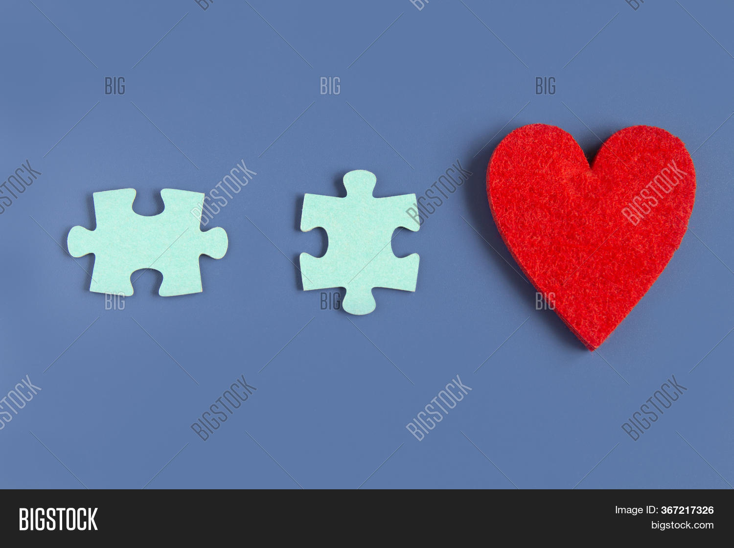Two Puzzle Pieces Image & Photo (Free Trial) | Bigstock