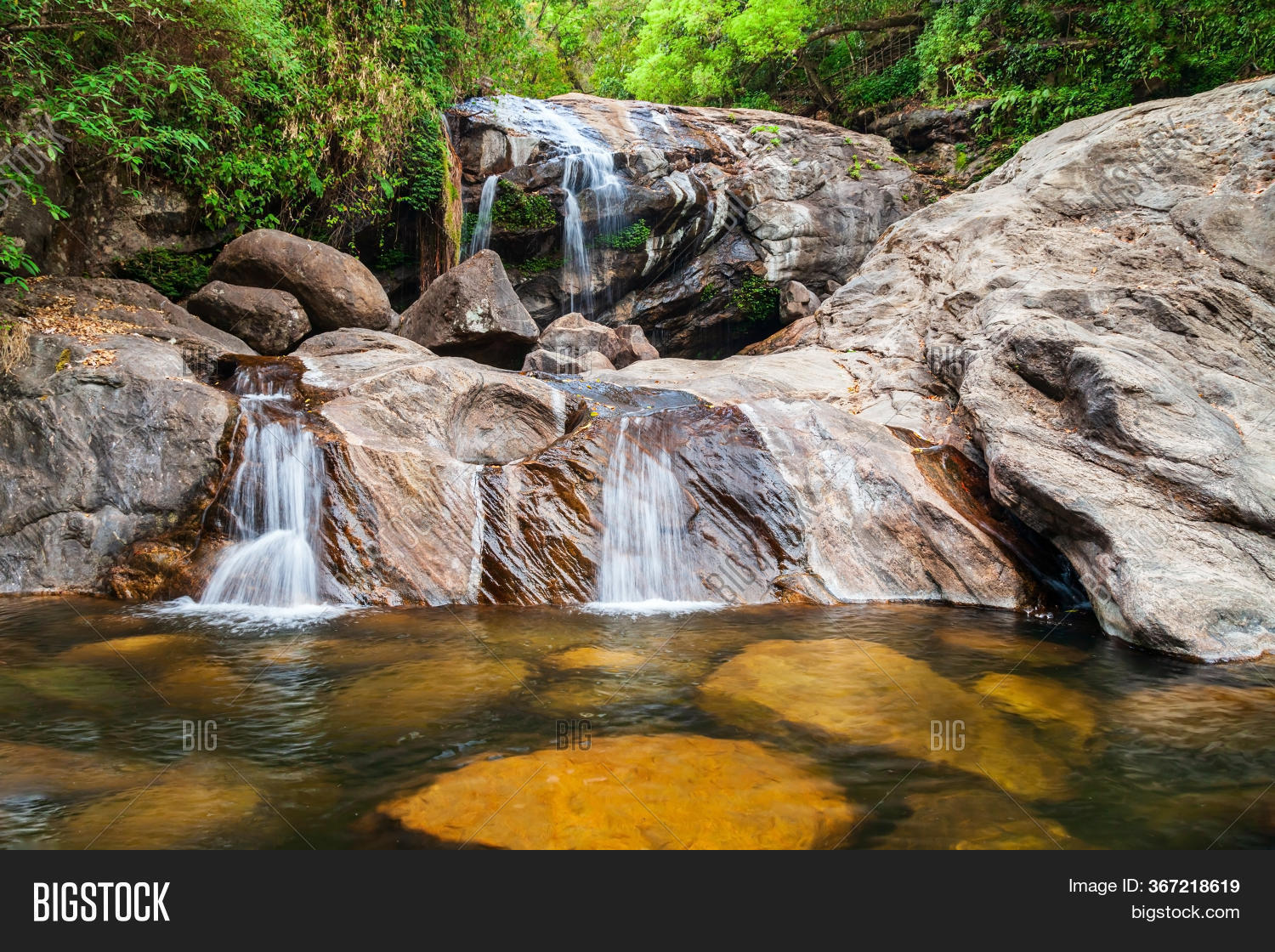 Beauty Waterfall Near Image & Photo (Free Trial) | Bigstock