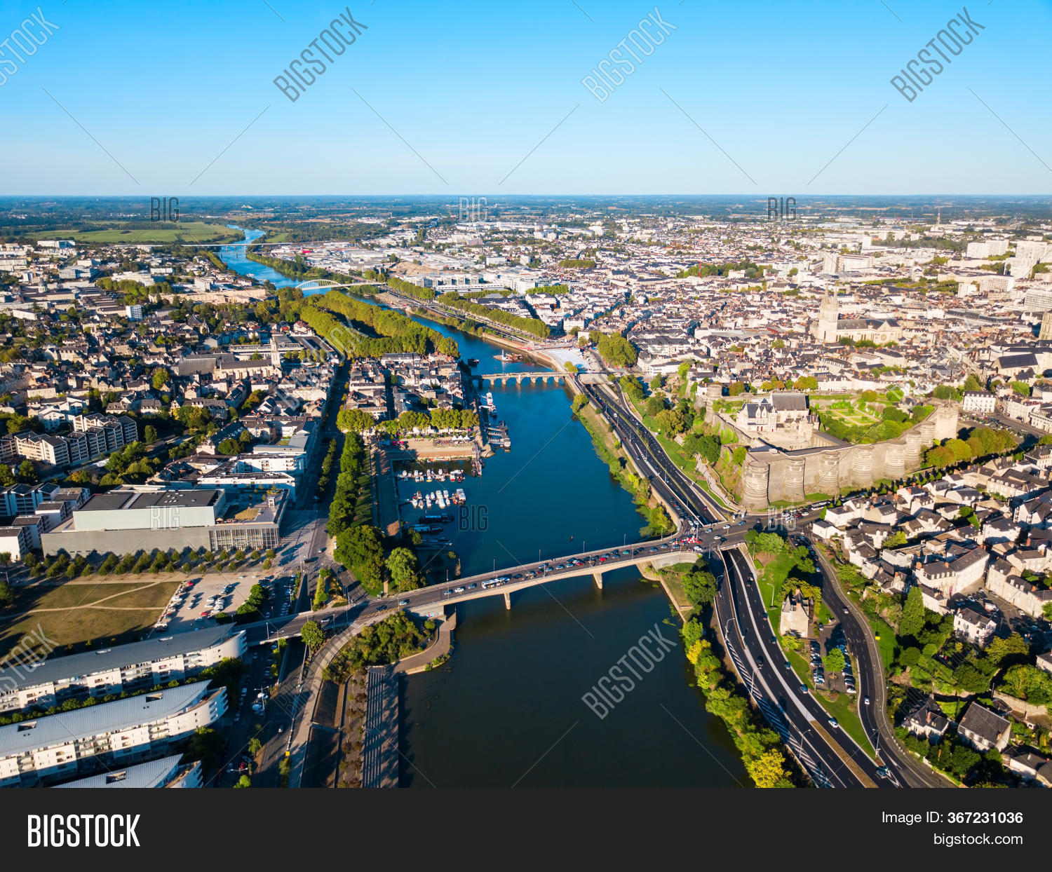 Angers Aerial Image & Photo (Free Trial) | Bigstock