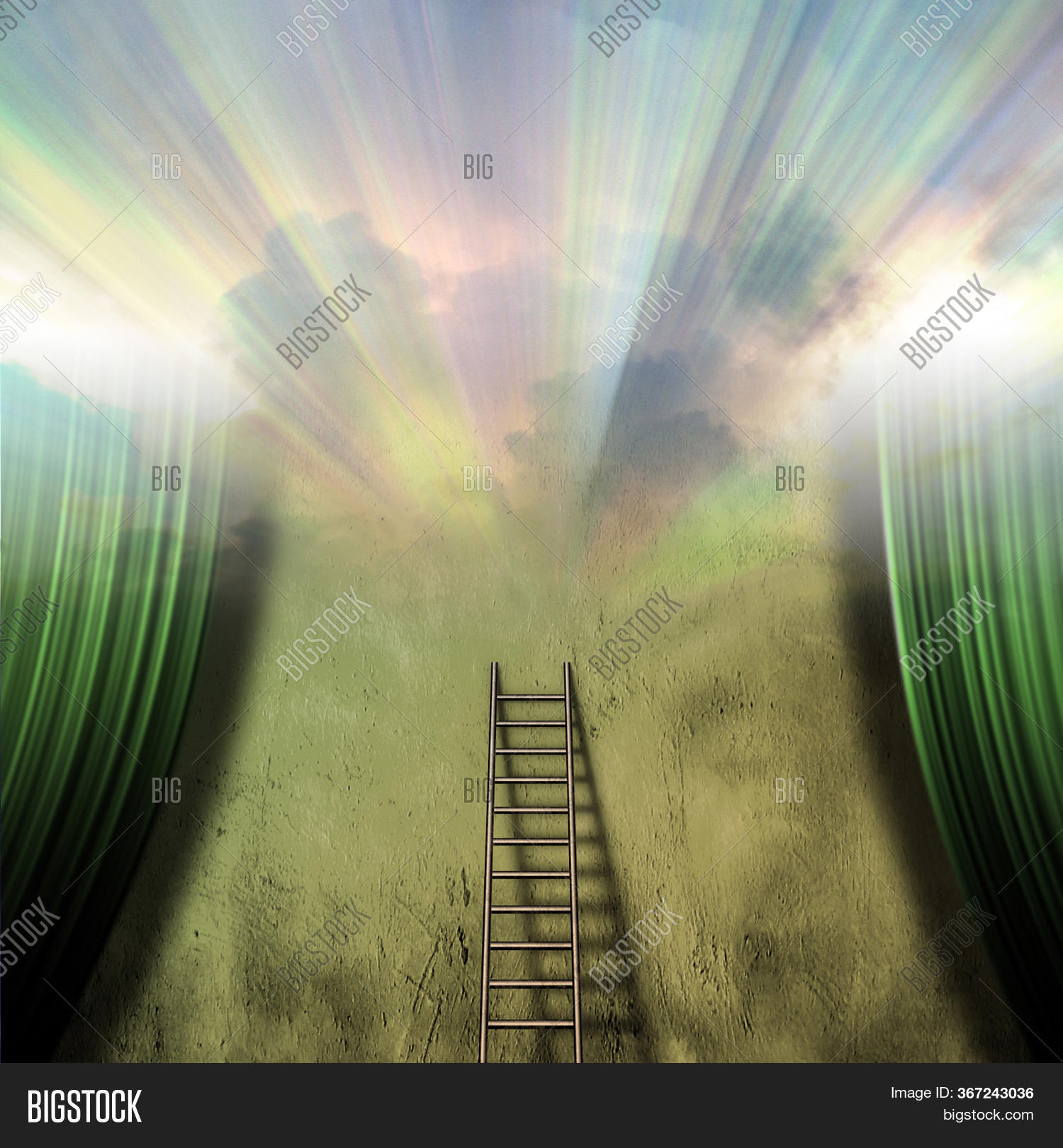 Ladder Into Dramatic Image & Photo (Free Trial) | Bigstock