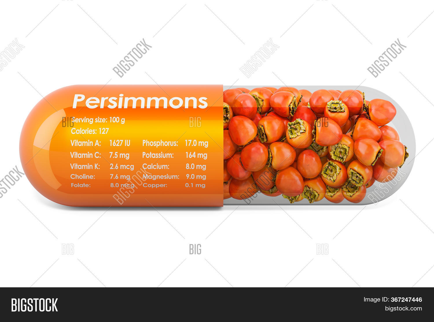 Persimmon, Vitamins Image & Photo (Free Trial) | Bigstock