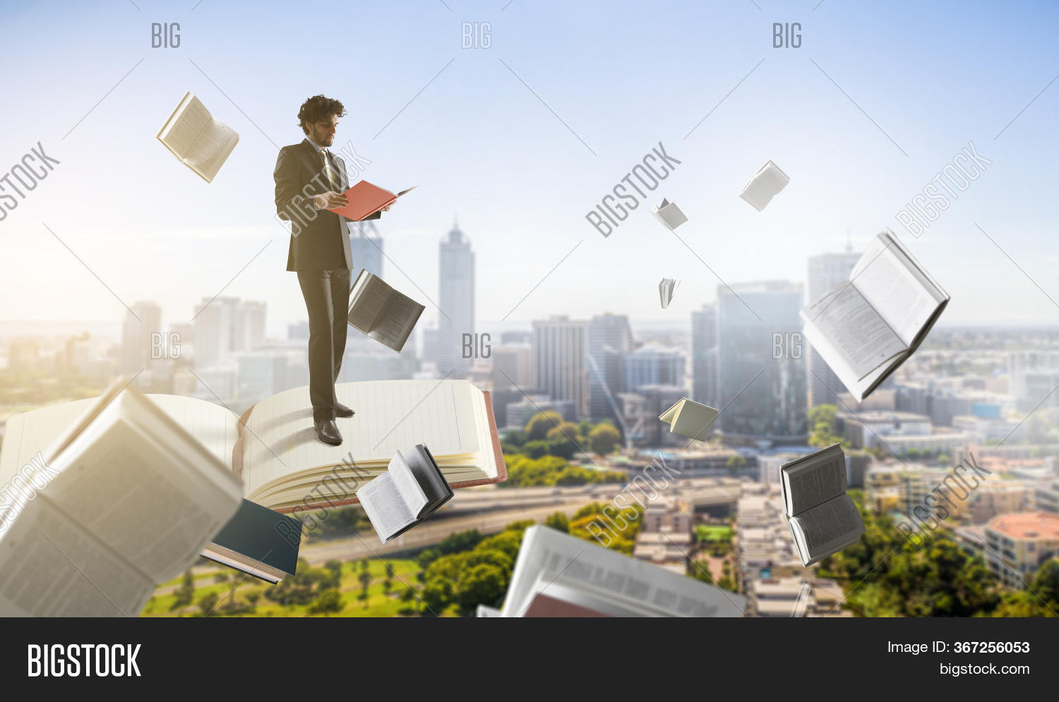 Giant Book Reading Image & Photo (Free Trial) | Bigstock