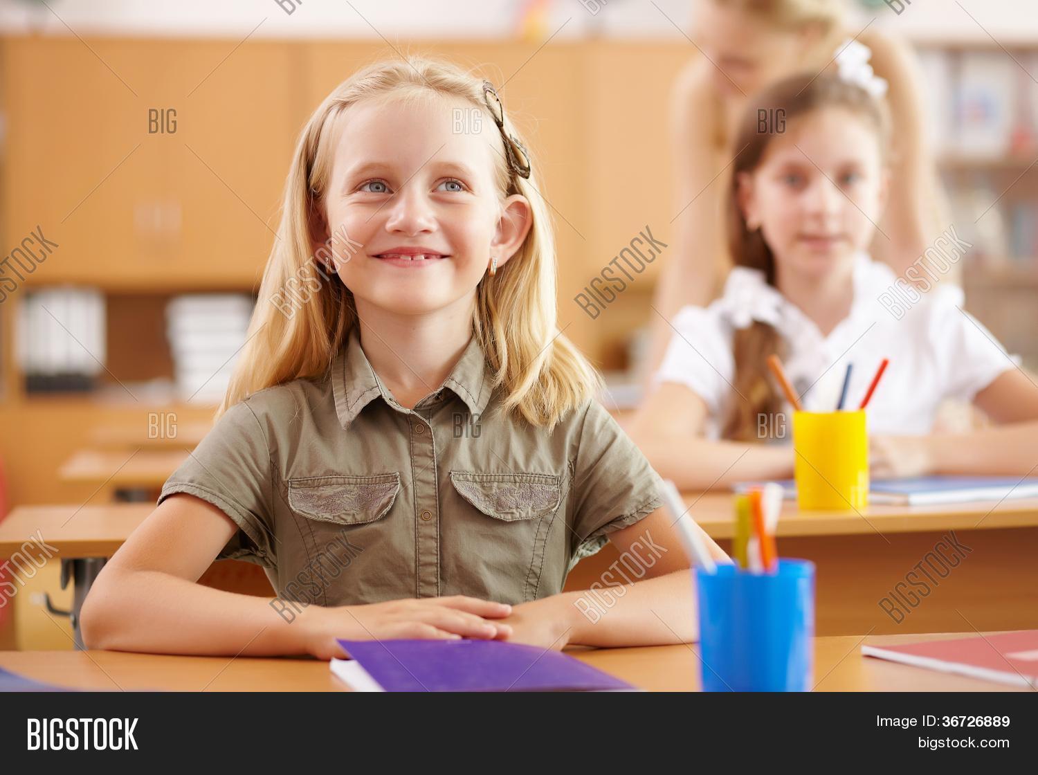 Little Girl School Image & Photo (Free Trial) | Bigstock