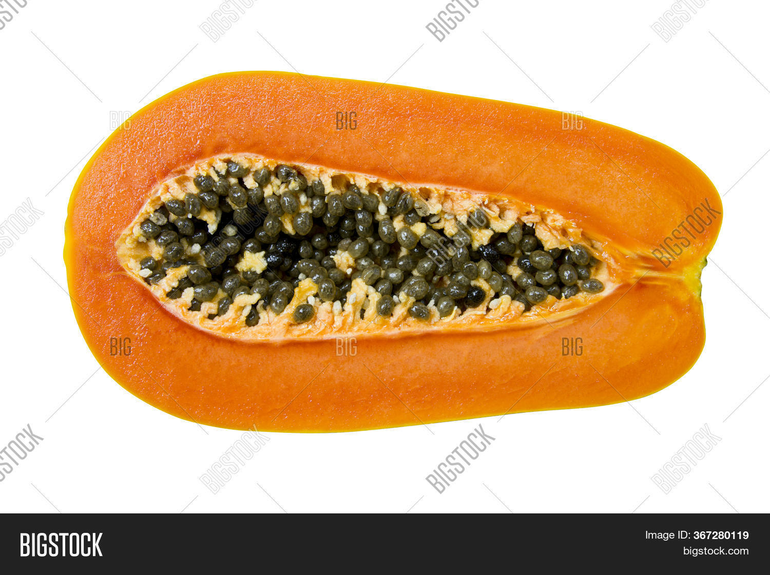 Half Ripe Papaya Fruit Image & Photo (Free Trial) | Bigstock