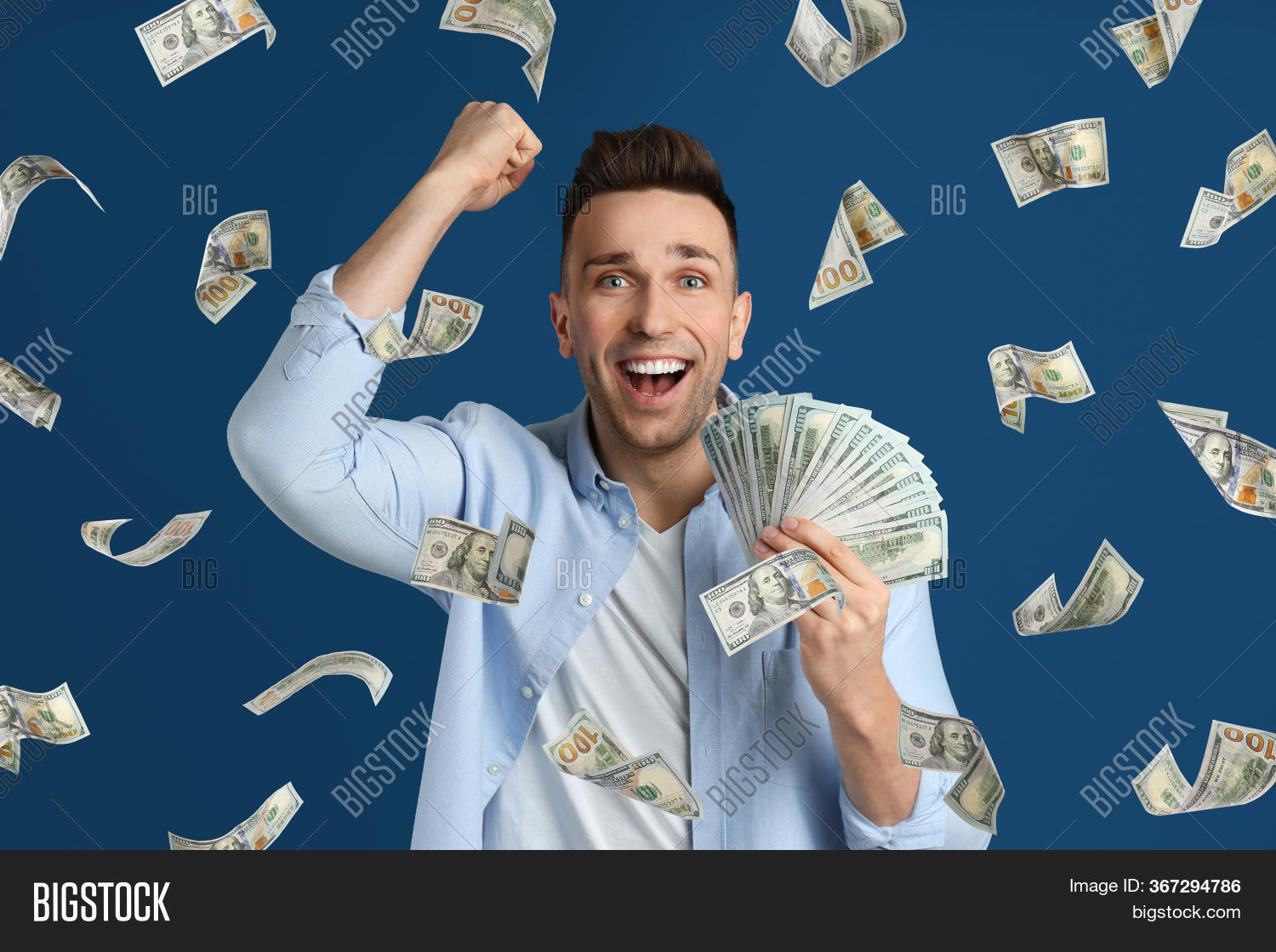 Man American Dollars Image & Photo (Free Trial) | Bigstock
