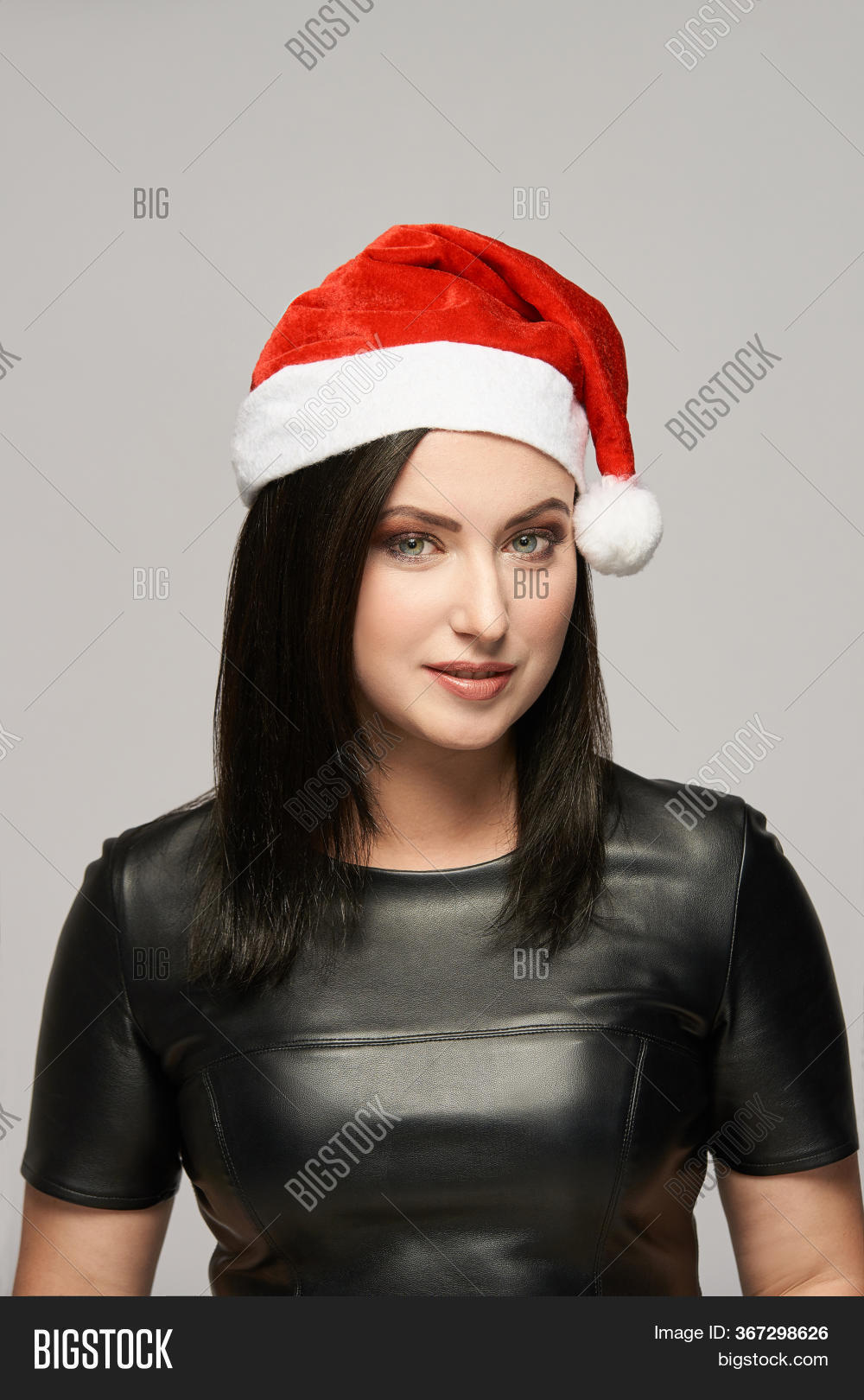 Christmas Girl Red Hat Image & Photo (Free Trial) | Bigstock