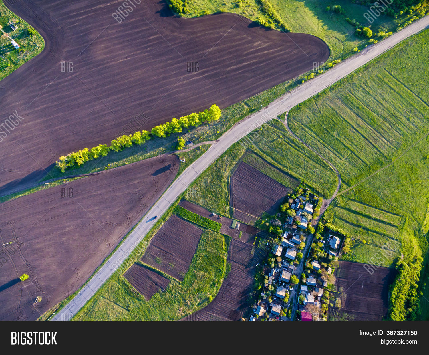 Aerial View Rural Image & Photo (Free Trial) | Bigstock